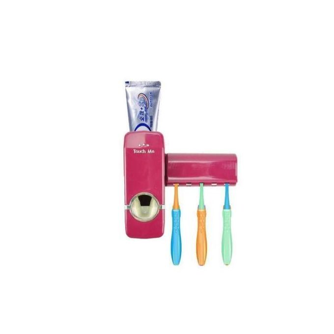Shop Automatic Toothpaste Dispenser + Toothbrush Holder