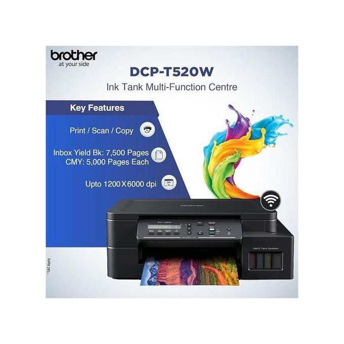 Shop Wireless All In One Ink jet Tank Printer, DCP-T520W