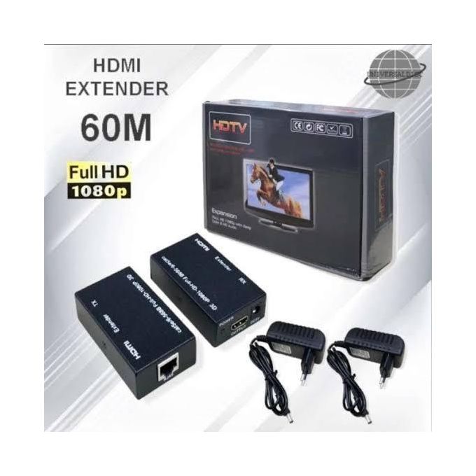 Shop Hdmi Extender 60 Meter Hdtv-60M Full Hd 2080P - Black | Jumia Uganda