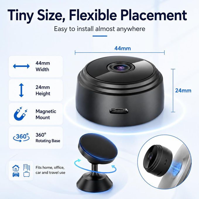 Shop Mini HD Wireless Camera, Night Vision Security Cam