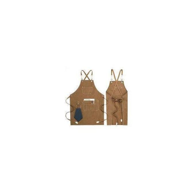 Shop Chef apron, Adjustable Cross Back Canvas