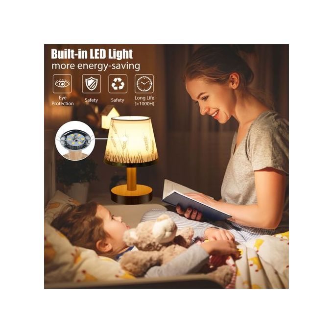 Shop Decorative Nordic USB Table Lamp Bedroom Bedside Night Light ...