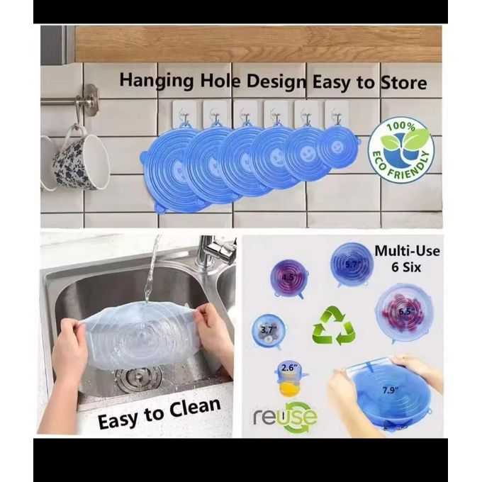 Shop Reusable Seal Stretch Covers Lids Food Grade Silon Lid