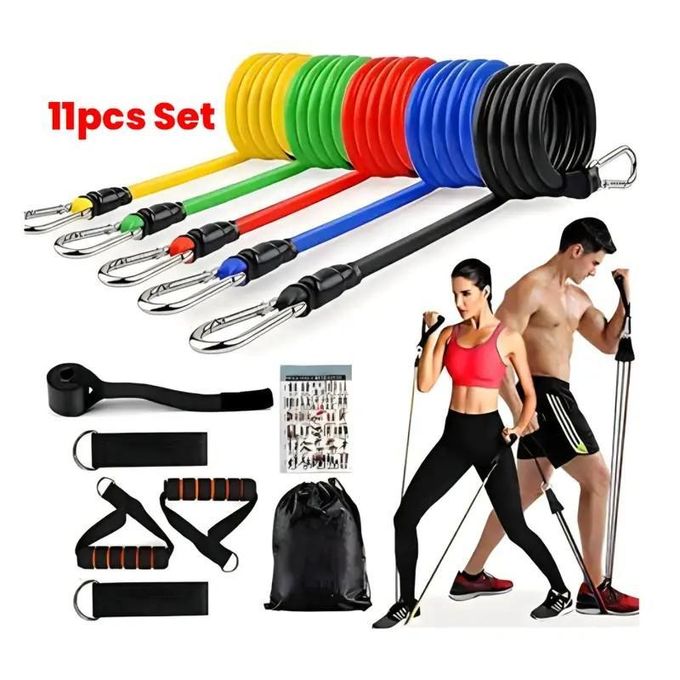 Shop 11pcs Resistance Band Fitness Set – Full Body Home Workout ...