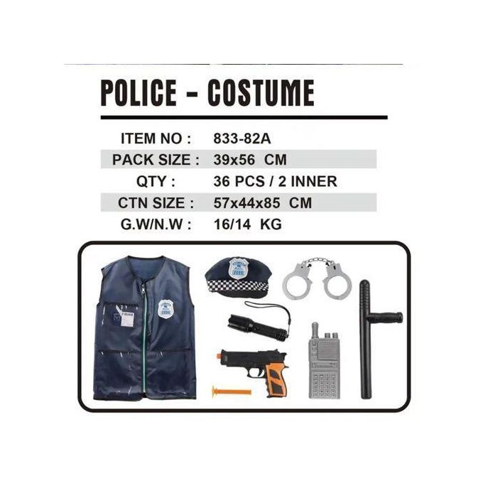 Shop Patrol Police Costume Uniform