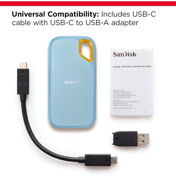 Shop San Disk 2TB Extreme Portable SSD - Up to 1050MB/s