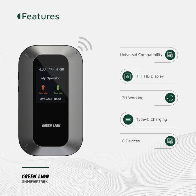 Shop High-Speed 4G LTE Portable MiFi Router with TFT HD