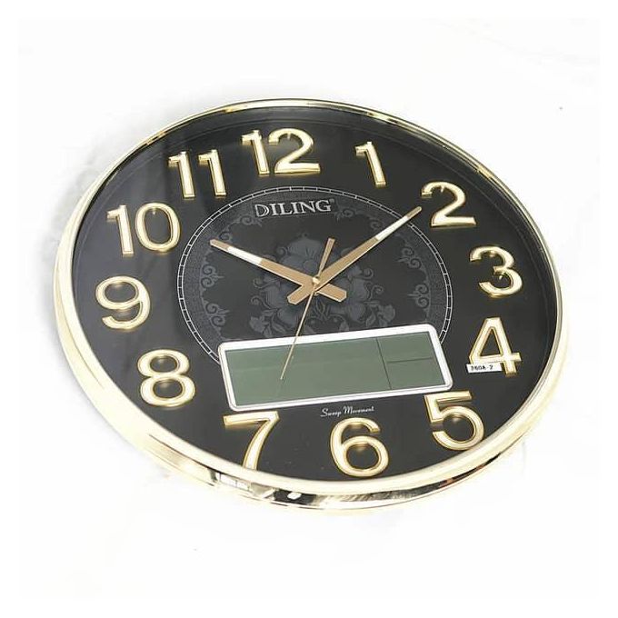 Shop DILING Luxury Modern Wall Clock Round Shape 3D Digital