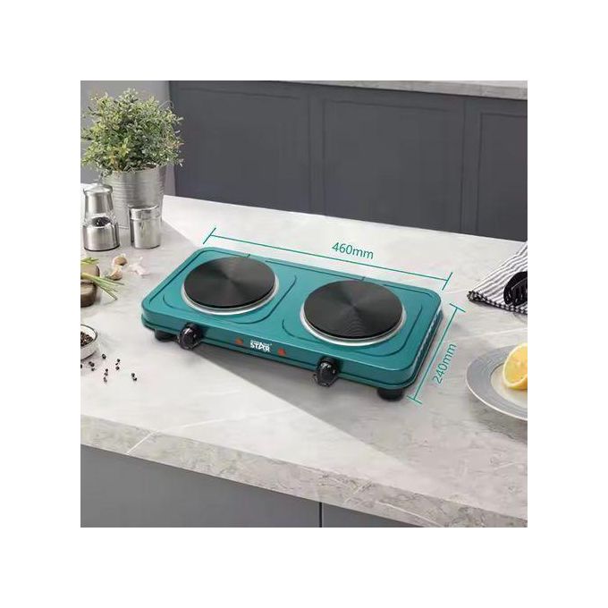 Shop WINNING STAR Electric Hot Plate Stainless 2 Burner Dual Electric ...
