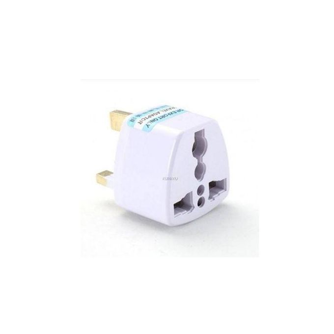 Shop 20Pieces Of 3Pin Universal Travel Adaptor Plug - White | Jumia Uganda
