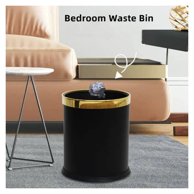 Shop Recycling Bin for Bathroom Trash Bin Stainless Steel