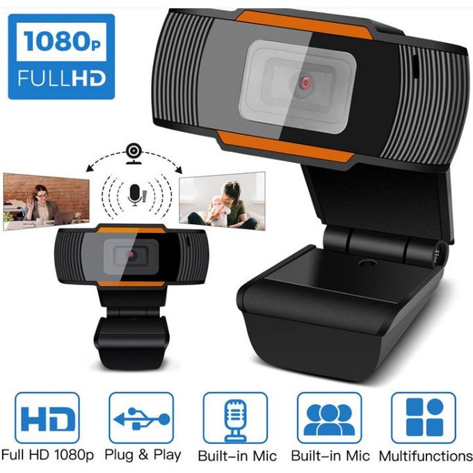 Shop 1080P USB computer voice camera - black | Jumia Uganda