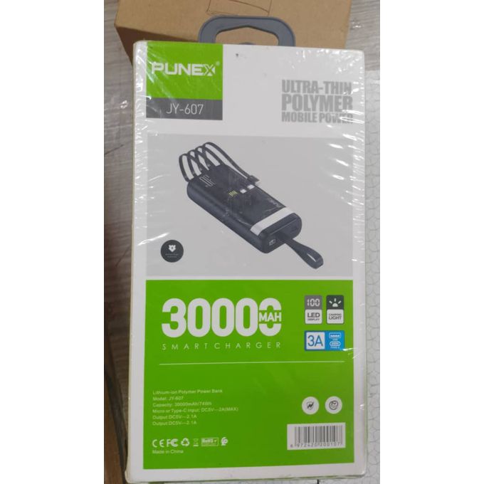 Shop Power Bank Of 30000mAh With 4 Cables Usb Output Type C